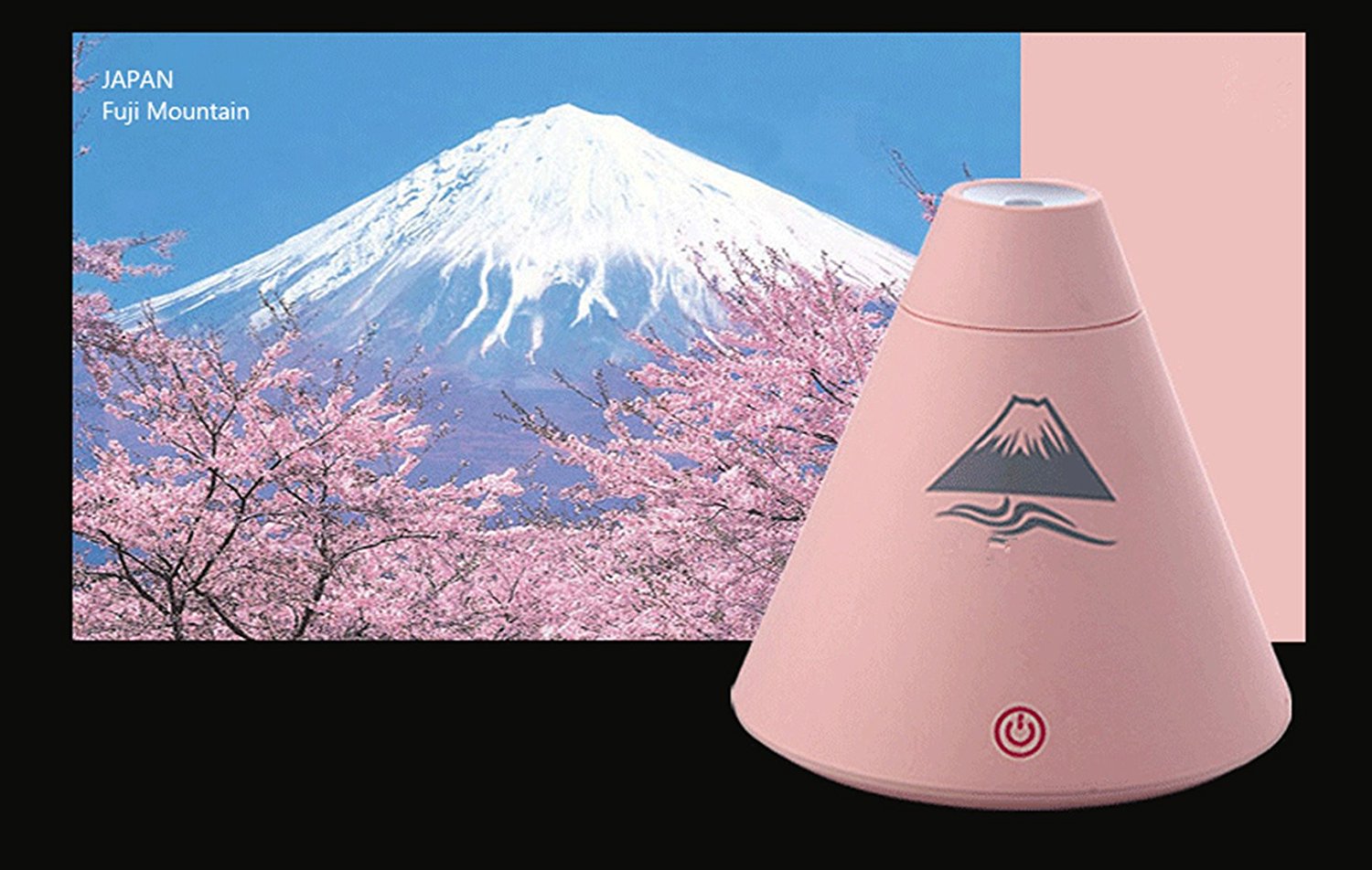 Jinsen Perfume bottle 120ml Cool Mist Ultrasonic Humidifier, with ...