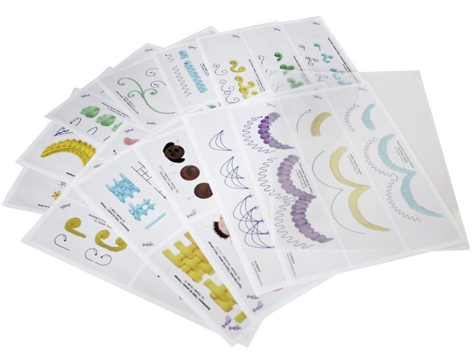 BleuMoo Cake Decorating Practice Board Icing Drawing Paper Sugarcraft ...