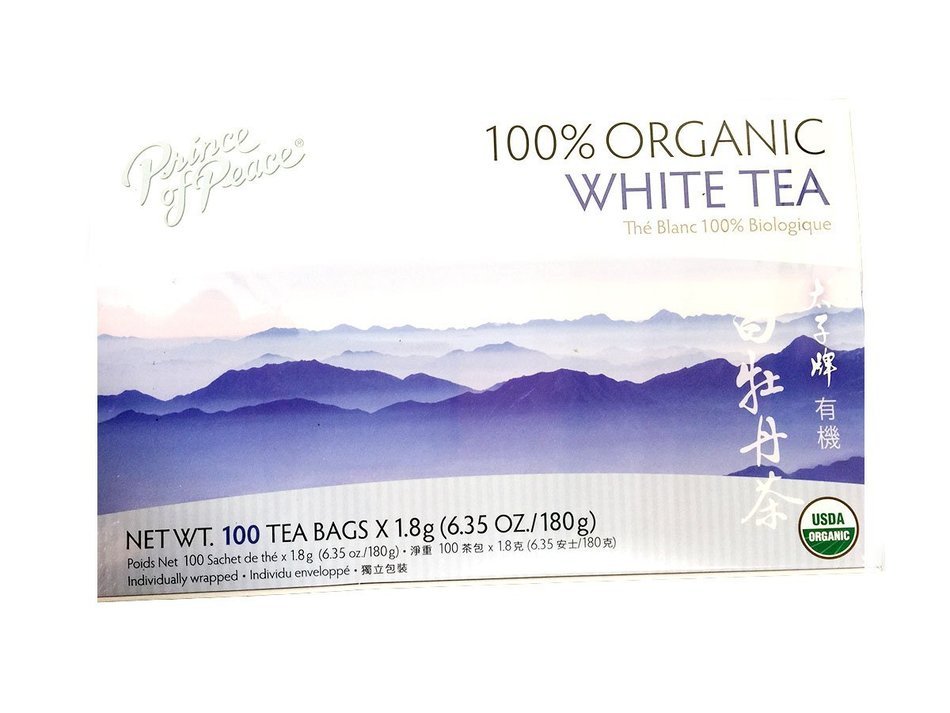 Prince of Peace Organic Premium White Tea 100 tea bags (Pack of 3) free ...