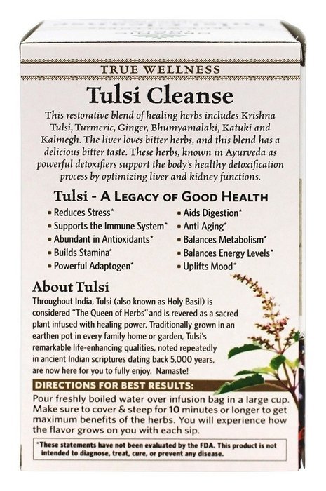 ORGANIC INDIA TEA TULSI CLEANSE ORG, 18 BG free image download