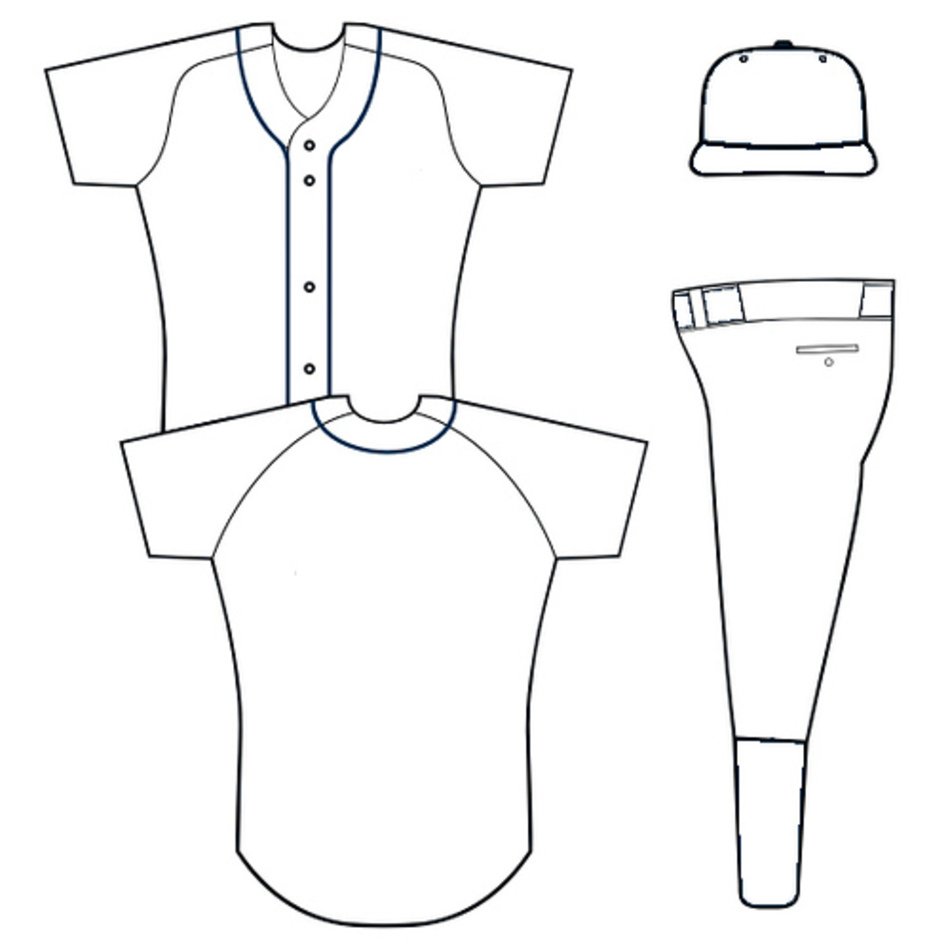 Blank Baseball Uniform Template Free Image Download