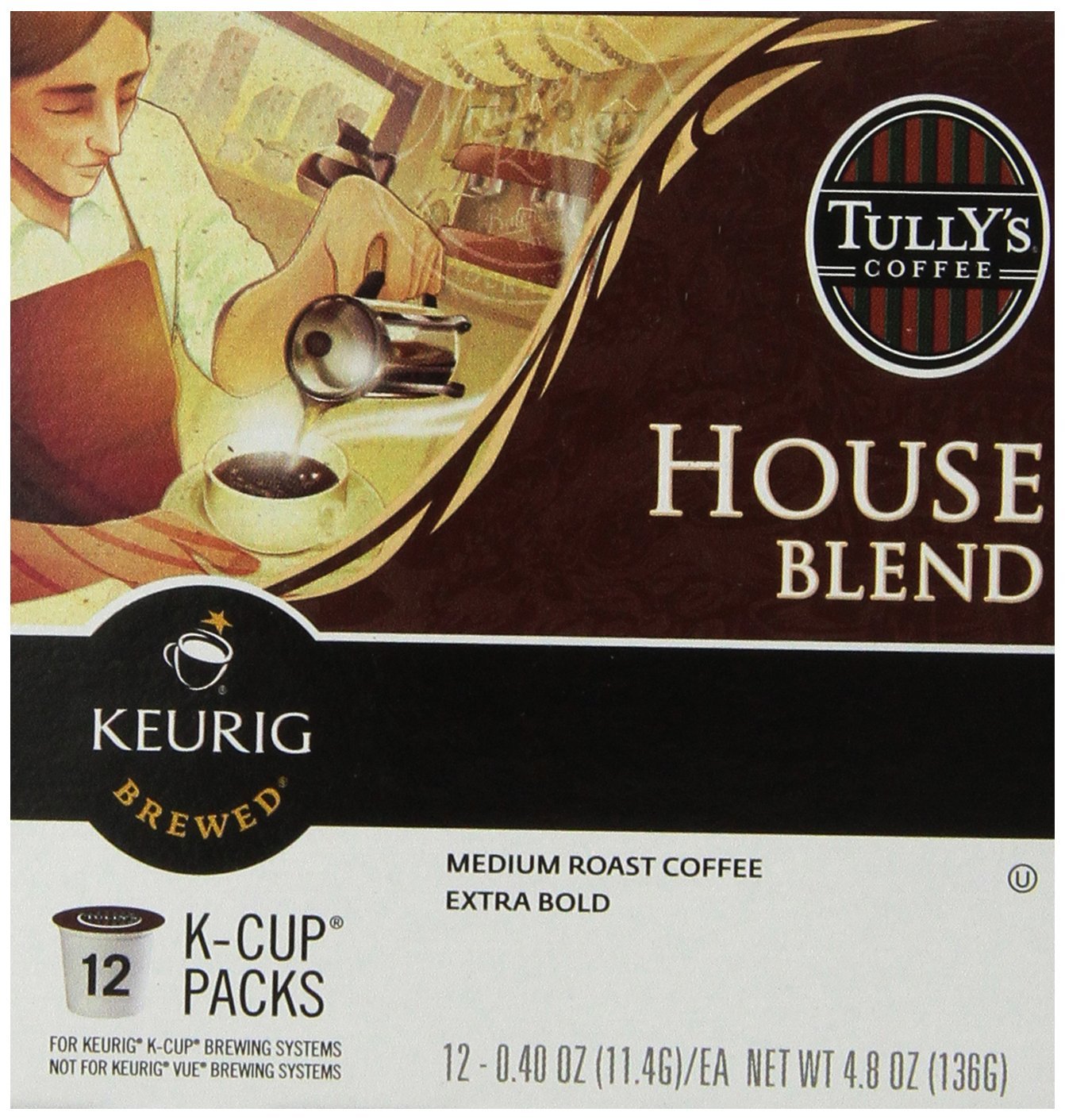 Tully's Coffee French Roast, Keurig K-Cups, 72 Count N10 free image ...