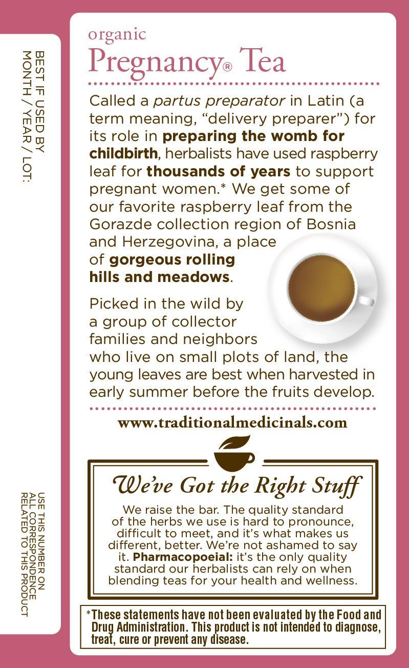 Traditional Medicinals Organic Pregnancy Tea, 16 Tea Bags free image ...