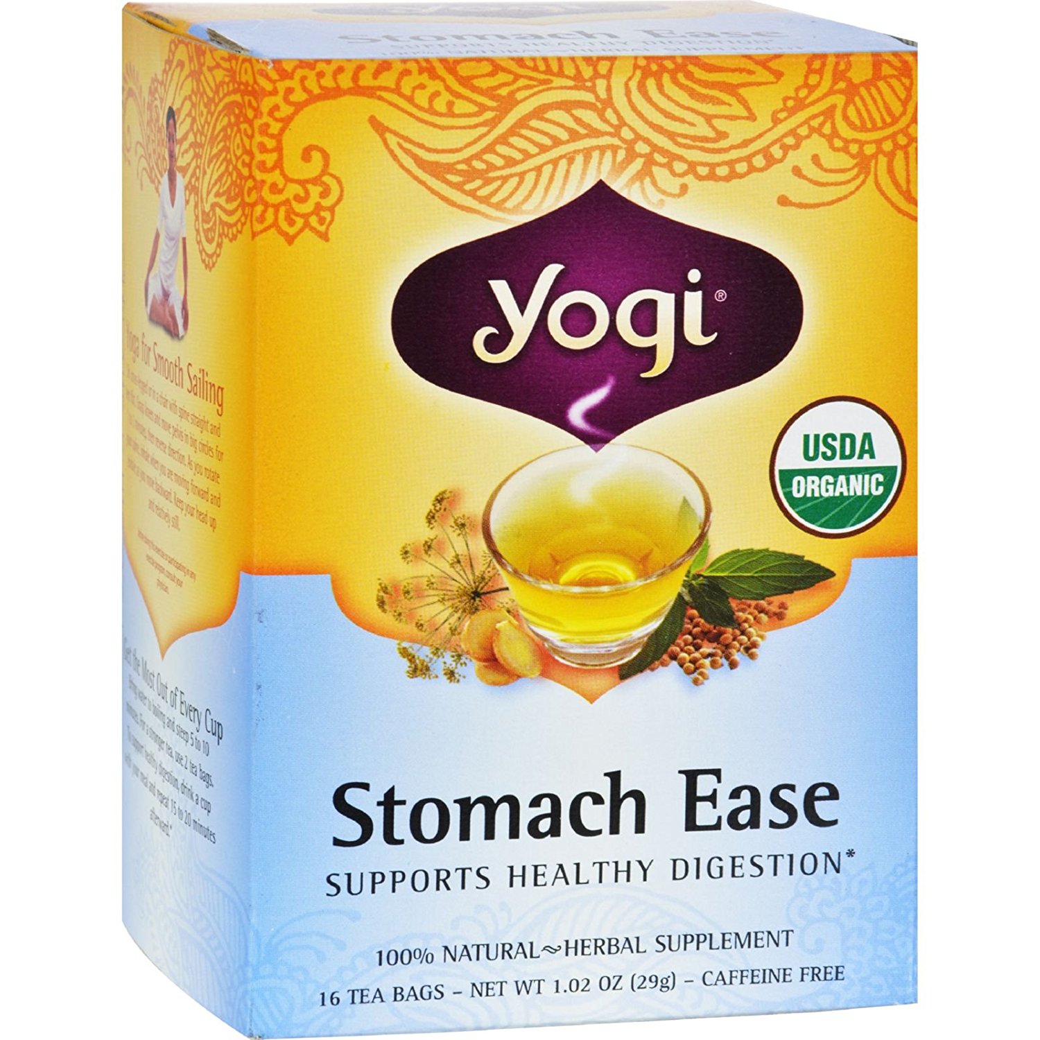 YOGI TEA,OG2,STOMACH EASE, 16 BAG free image download