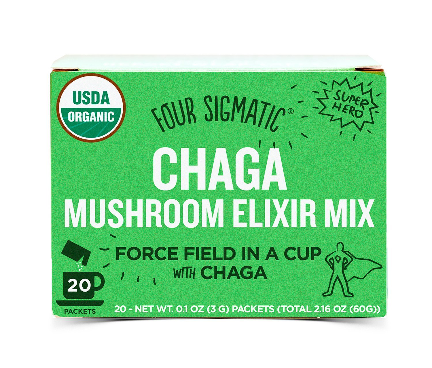 Lion’s Mane Mushroom Elixir Mix by Four Sigmatic (20 Count) – Helps ...