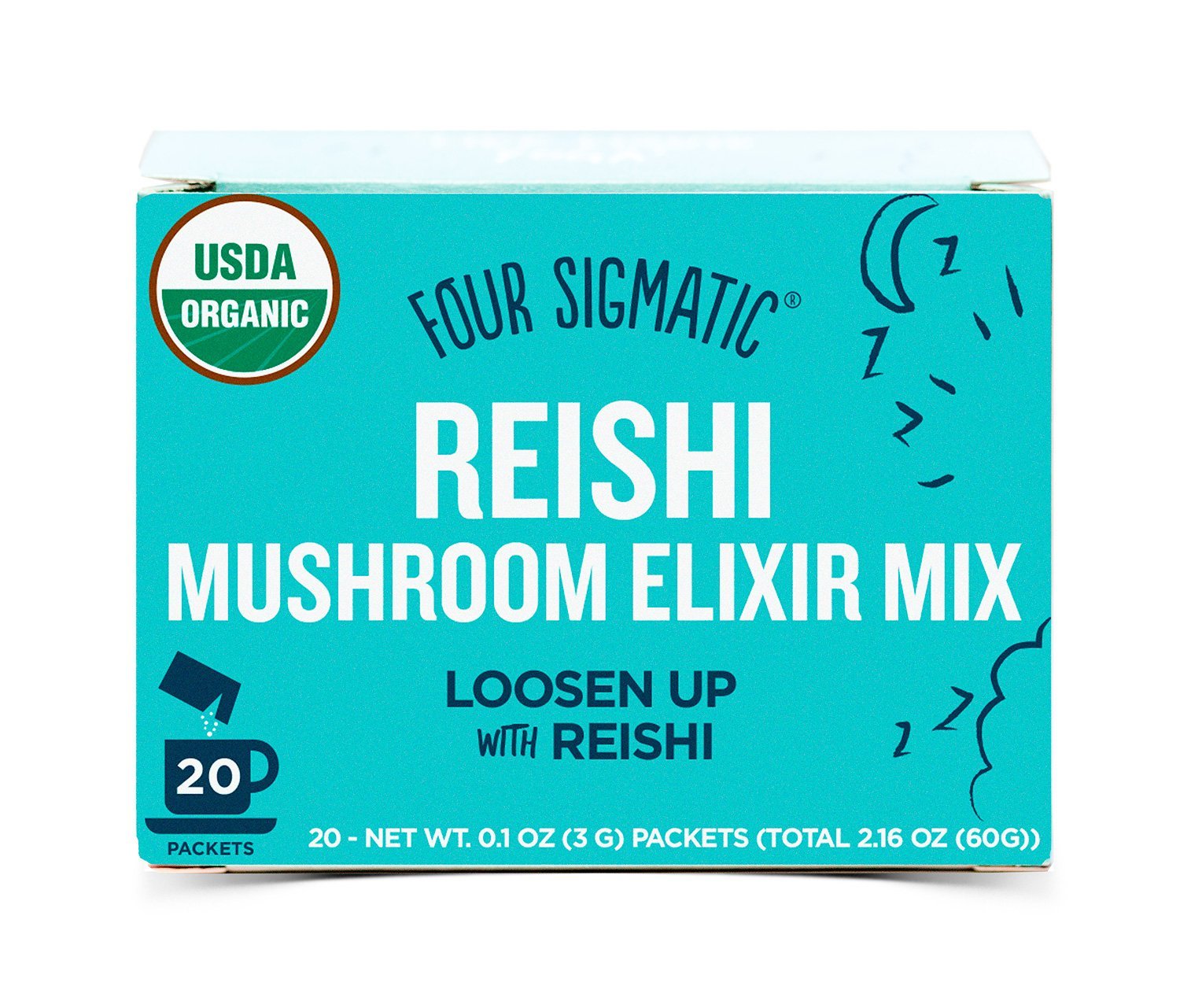 Lion’s Mane Mushroom Elixir Mix by Four Sigmatic (20 Count) – Helps ...