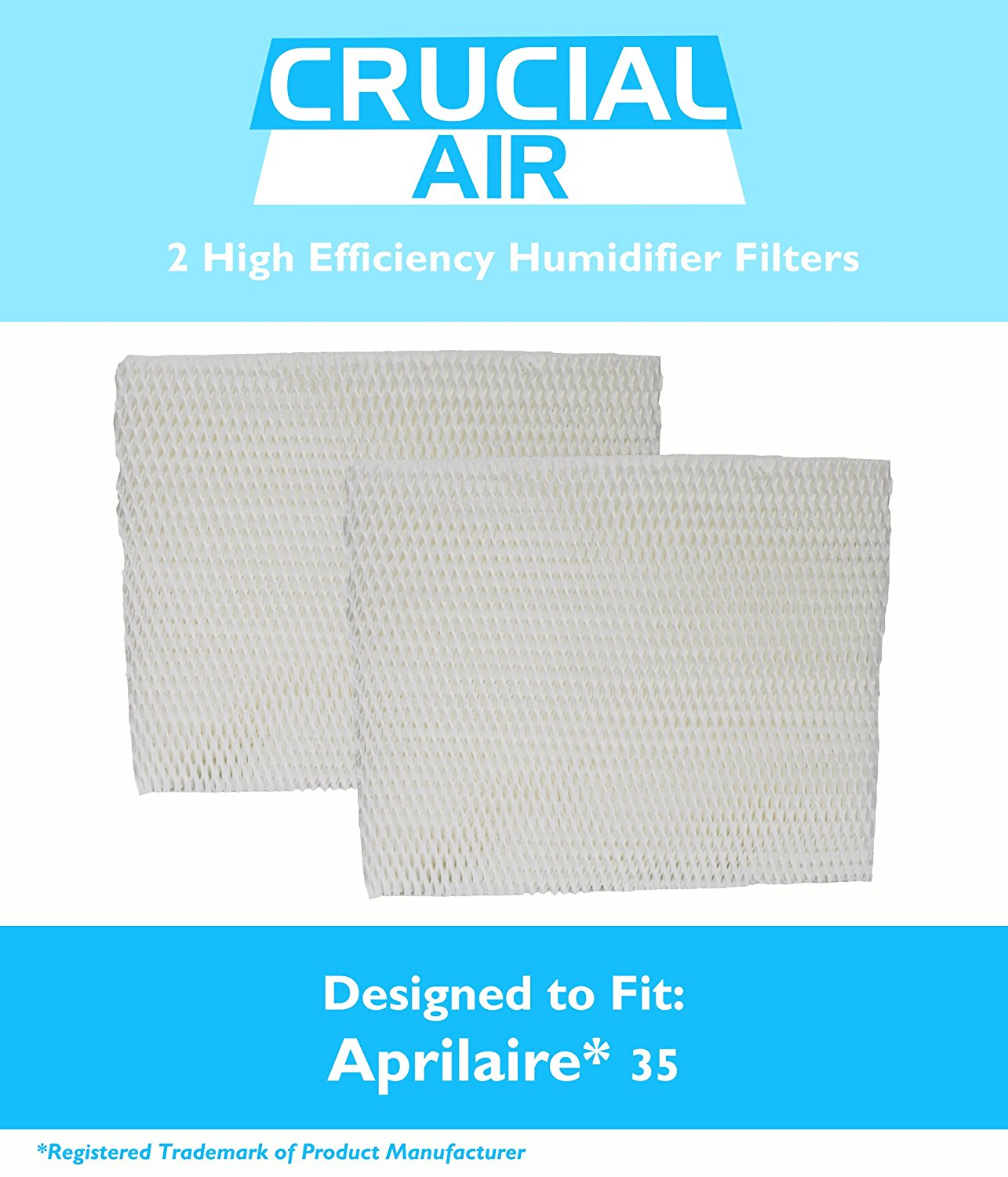 2 Aprilaire 35 Paper Wick Humidifier Water Pad Filters Fit 350, 360 ...