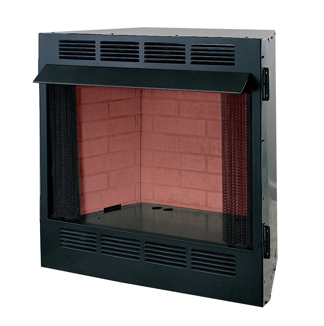 Comfort Flame CGFB32CC Vent-Free Circulating Louvered Firebox, 32-Inch ...
