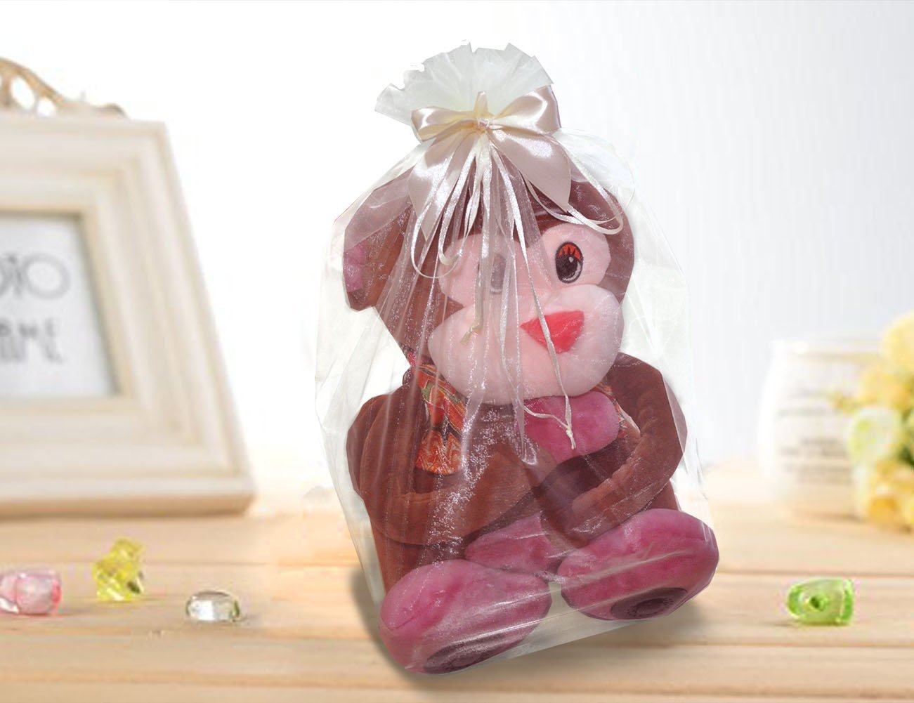 12 Inches Multifunction Monkey Plush Toy Bluetooth Wireless Micro SD ...