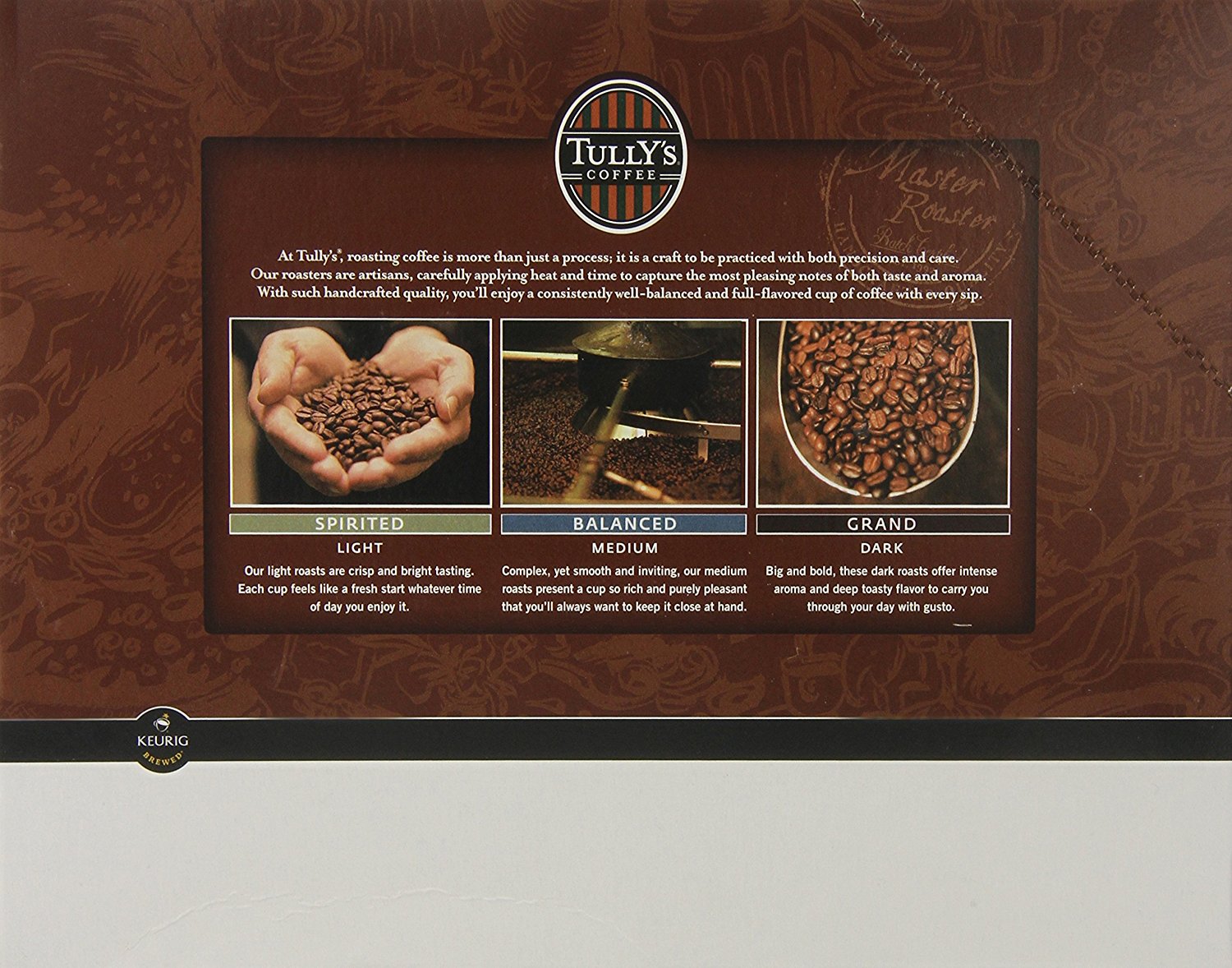 Tully's Coffee Decaffeinated French Roast, Extra Bold, 24-Count K-Cup ...