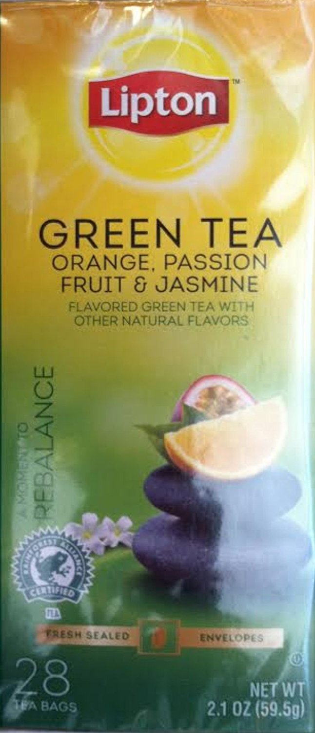Lipton, (Black, Herbal & Green Teas), 28 Count, 2.0oz Box (Pack of 3) (Choose Flavor) (Orange ...