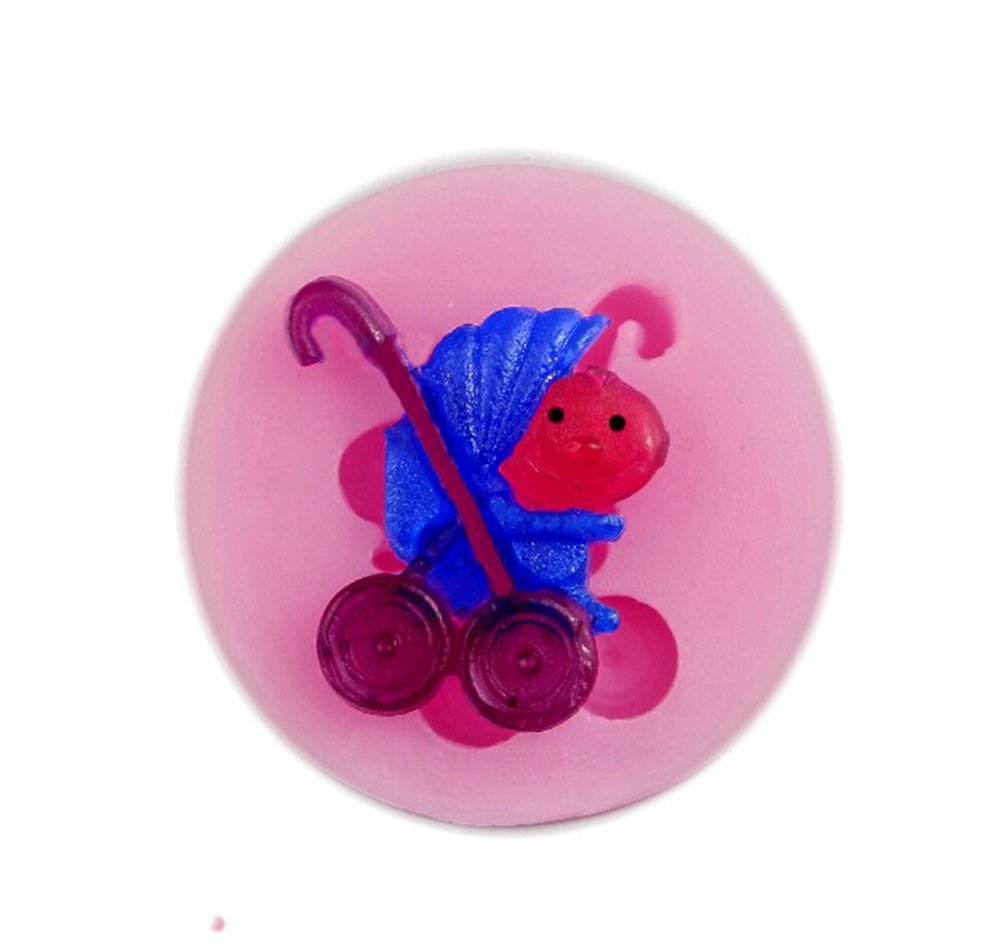 SMO Baby Stroller Cake Fondant Soap Sugar Craft Cake Decorating ...