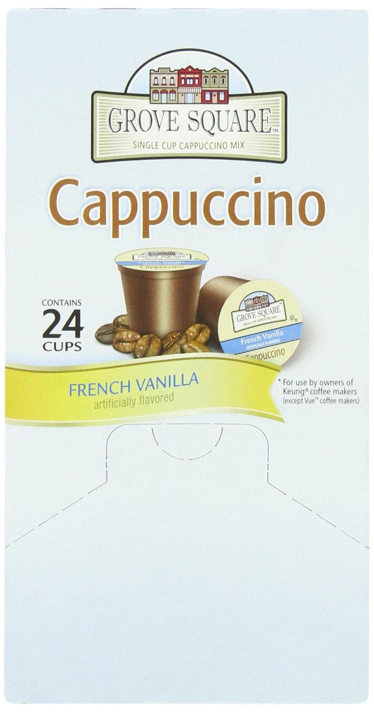 Grove Square Cappuccino, French Vanilla, 24 Count Single Serve Cups N38 ...