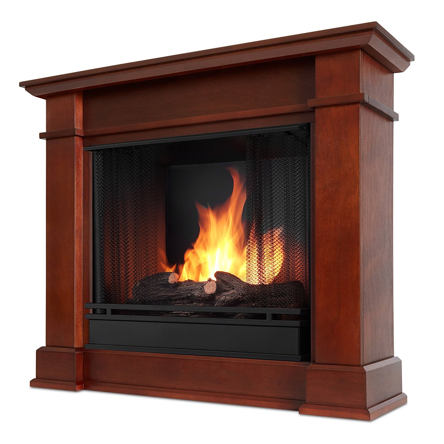 Real Flame Devin Ventless Gel Fireplace Dark Espresso free image download