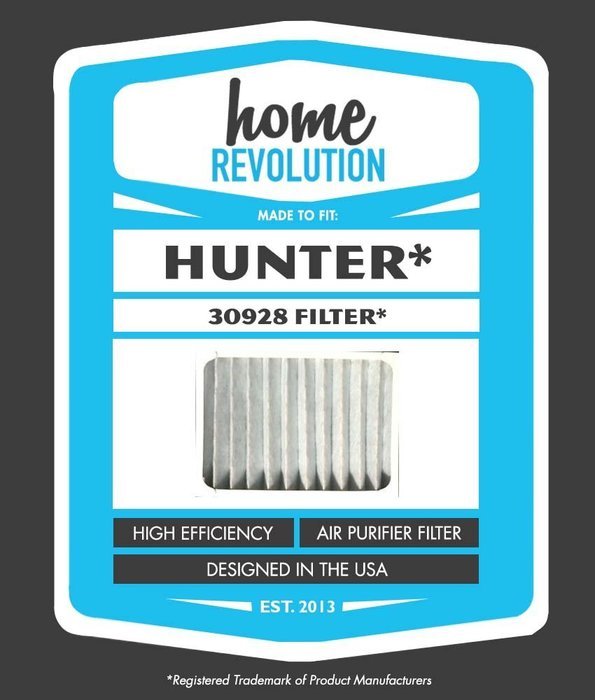 Hunter 30928 Style Home Revolution Brand Air Purifier Filter; Made to ...