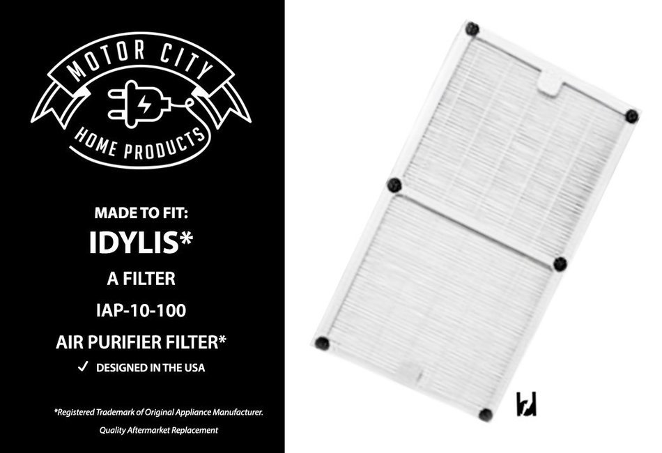 Idylis A Style Compatible HEPA Air Purifier Filter Motor City Home ...