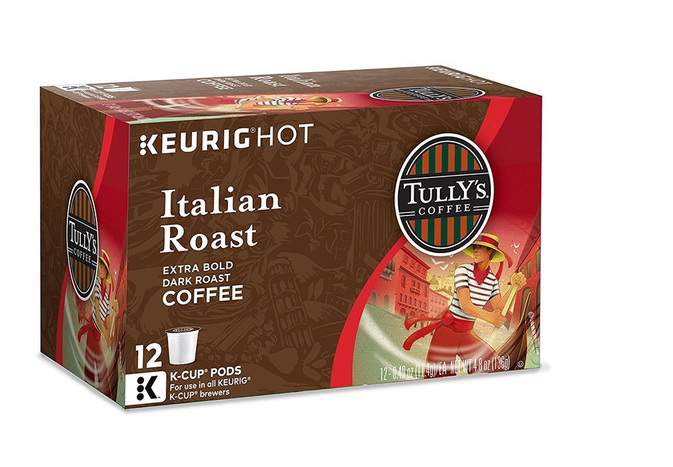 Tully's Coffee Italian Roast Keurig K-Cups Coffee, 12 Count free image ...