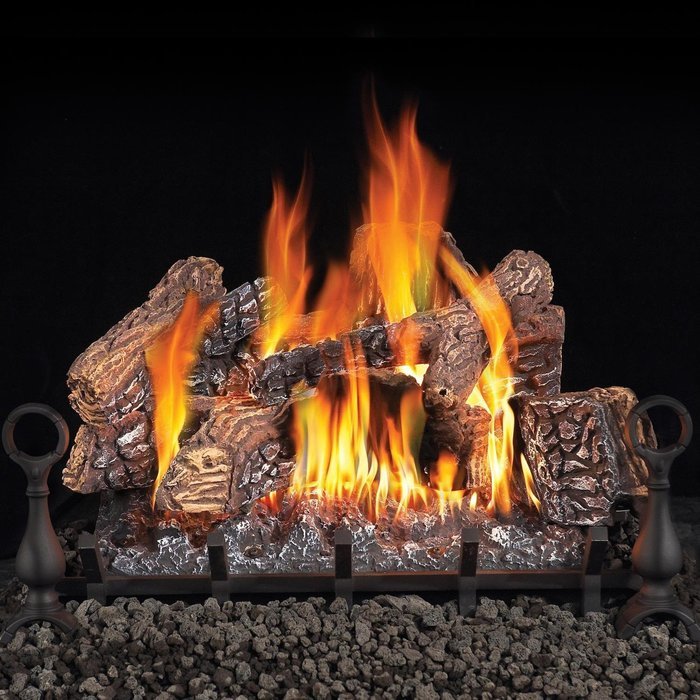 Napoleon GL30NE Electronic Ignition Vented Natural Gas Log Set with ...