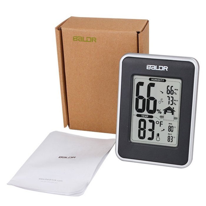 BALDR Weather Station, Displays Humidity and Temperature, Min, Max, and ...