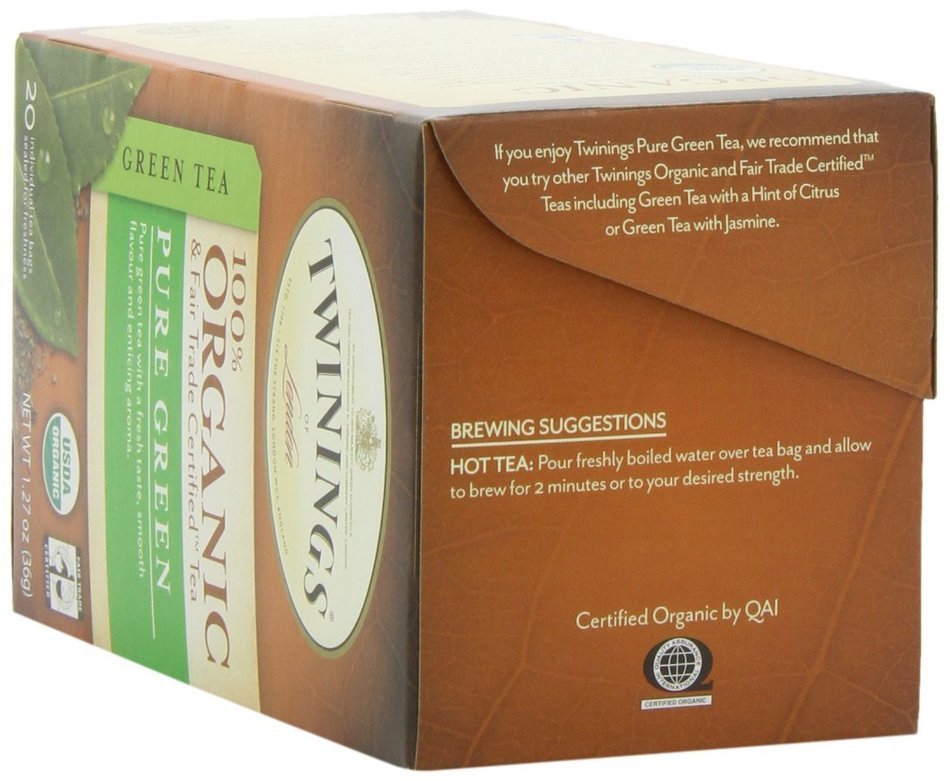 Twinings Pure Peppermint Herbal Tea, 1.41 Ounce Box, 20 Count N26 free ...