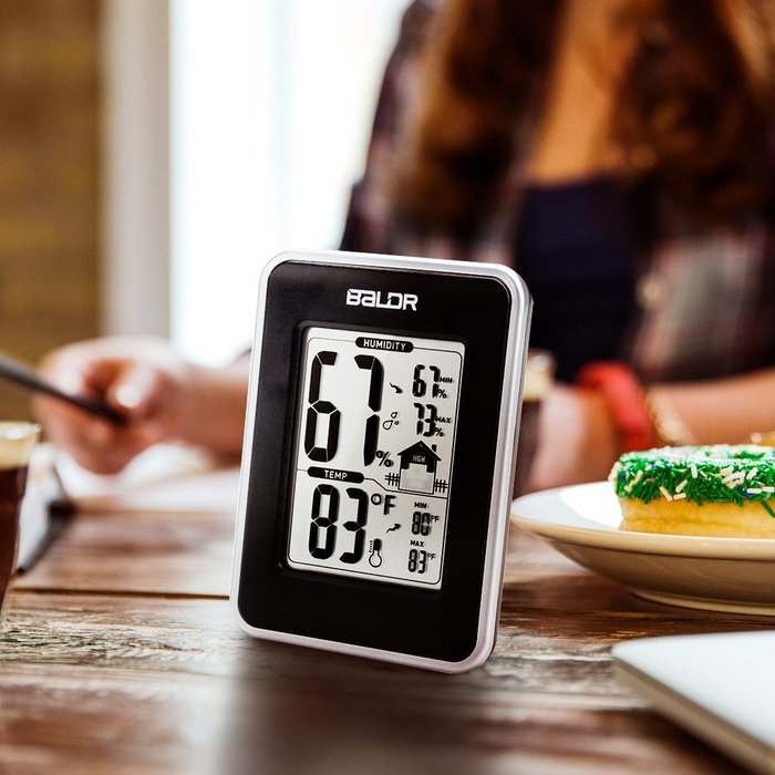 BALDR Weather Station, Displays Humidity and Temperature, Min, Max, and ...