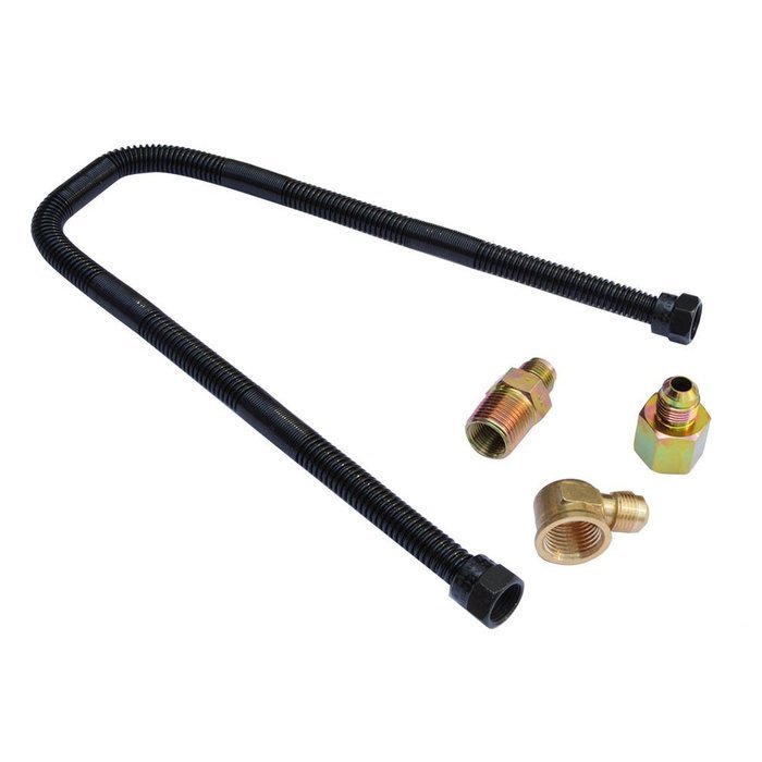 Stanbroil 3/8" X 24" Non-Whistle Flexible Flex Gas Line Assembly Kit ...