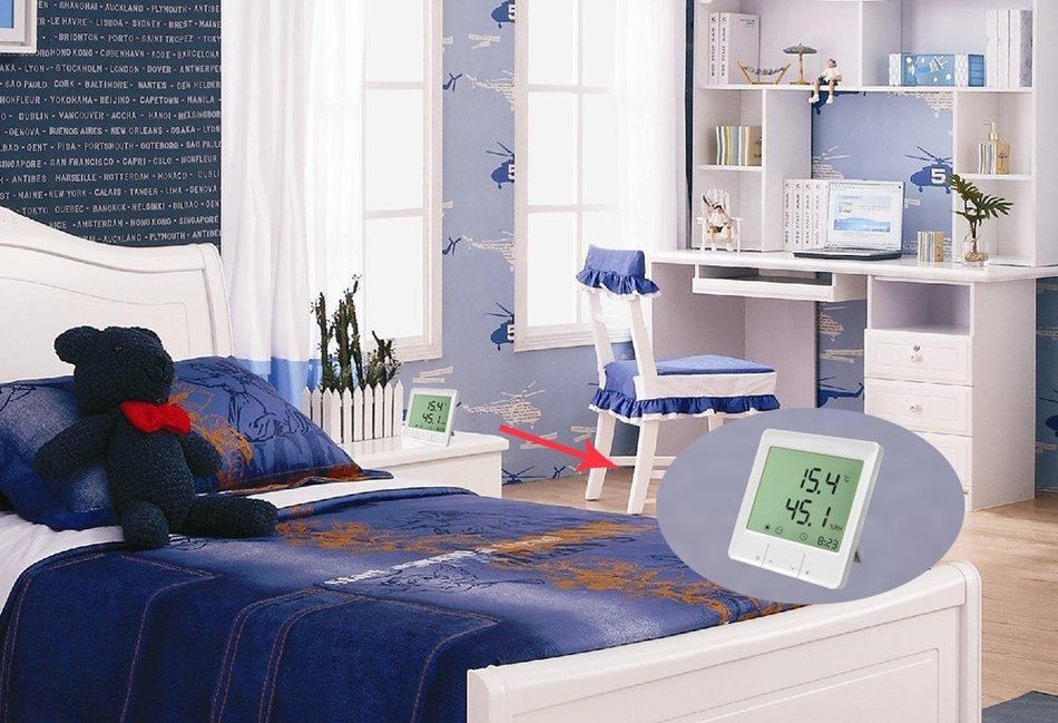 Digital Thermo-hygrometer Thermometer Temperature & Humidity Monitor ...