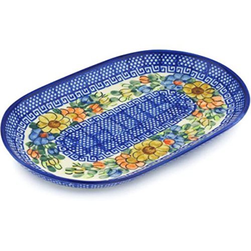Ceramika Bona H0544H Polish Pottery Ceramic Platter Hand Painted, 9 ...