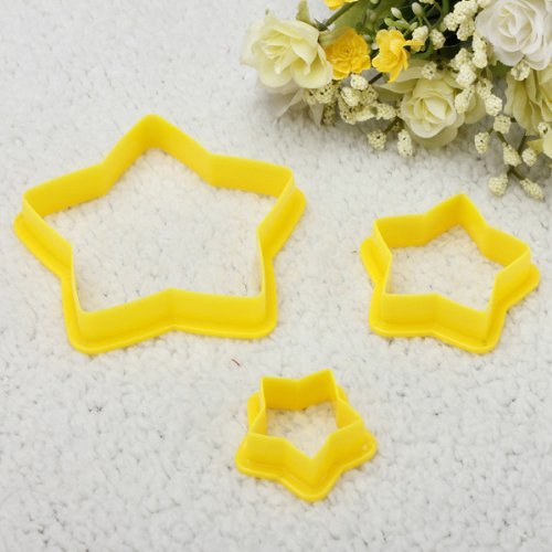 6pcs Star Shape Cake Cookie Cutter Baking Cheese Embossing Mold ...