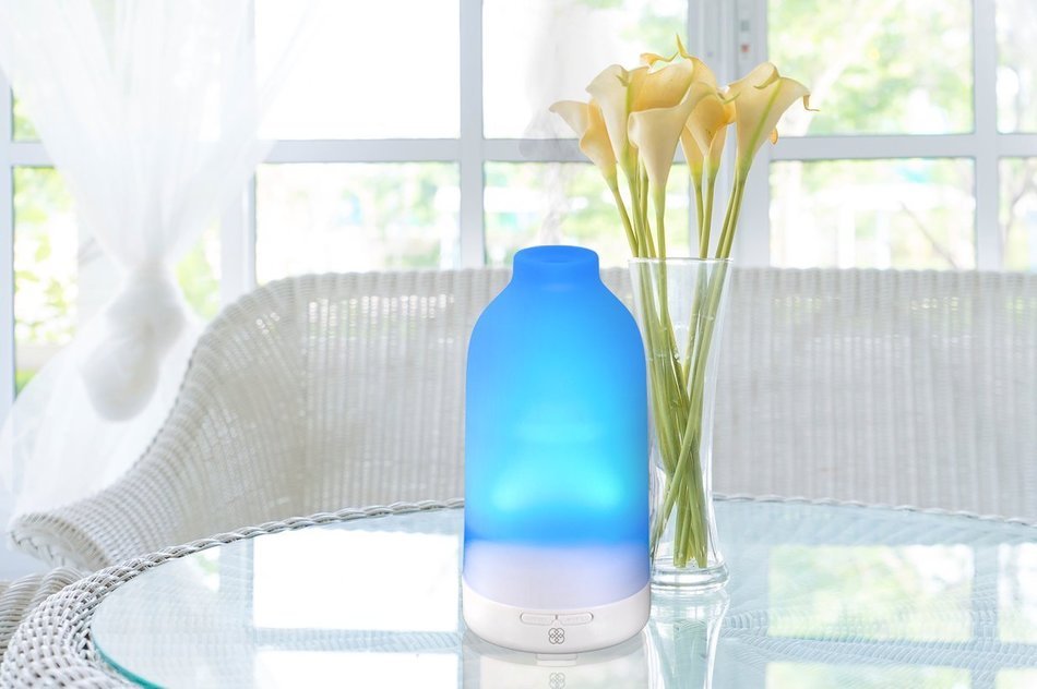 Essential Oil Diffuser Botella, Glass Aromatherapy Oils Humidifier and ...