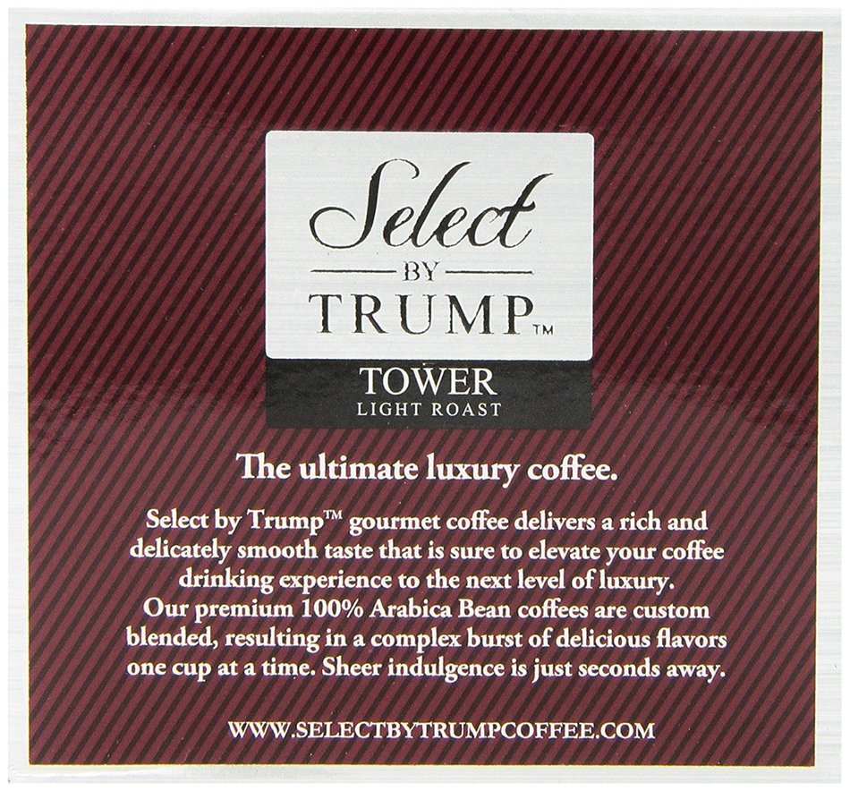 Select by Trump Resort Coffee Single-Cup Coffee, 12 Count (Pack of 6 ...