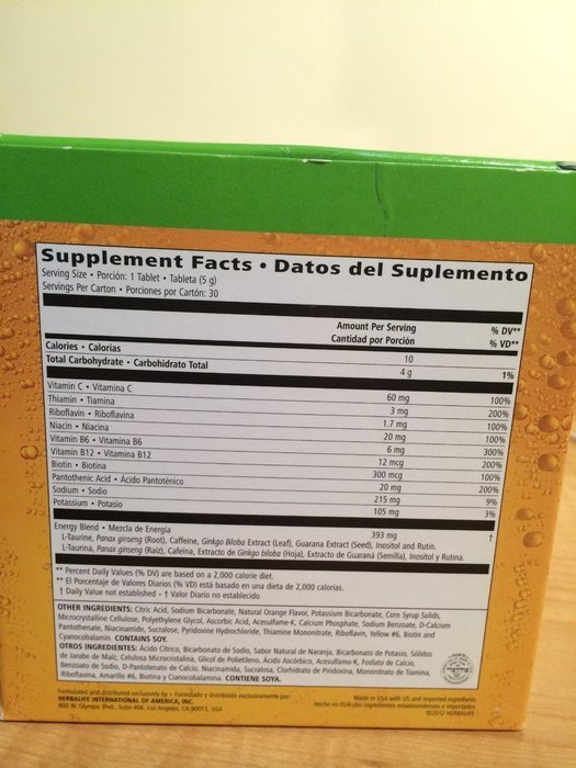 Herbalife Liftoff Tropical Fruit 10 Tabs N12 free image download