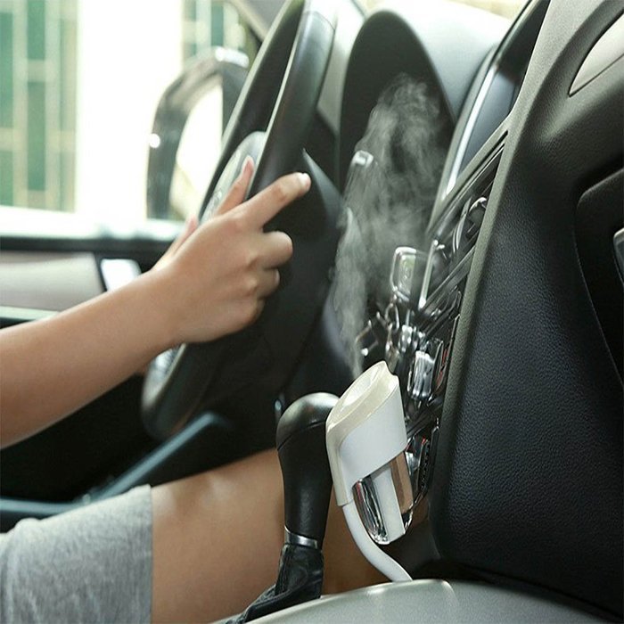 Dual Port USB Aroma Car Charger Portable Ultrasonic Car Air Cool Mist ...