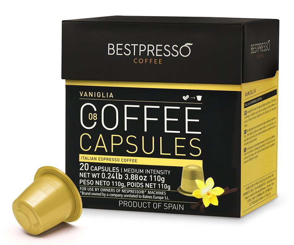 Nespresso Compatible Gourmet Coffee Capsules-60 Pod Variety Pack ...