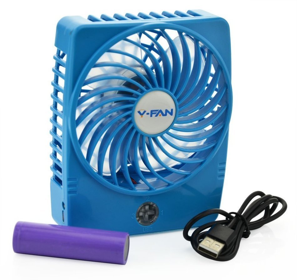 Niceshop® Mini Handheld Square Electrical Portable Rechargeable Fan 3 ...