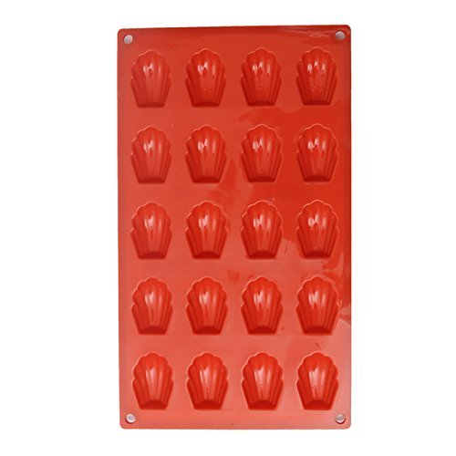 20 Cavity Silicone Shell Cake Pan Chocolate Mold Cookies Baking Mould ...