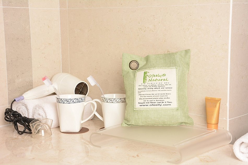 Ofeely Air Purifying Bag 500g Natural Bamboo Charcoal Deodorizer ...