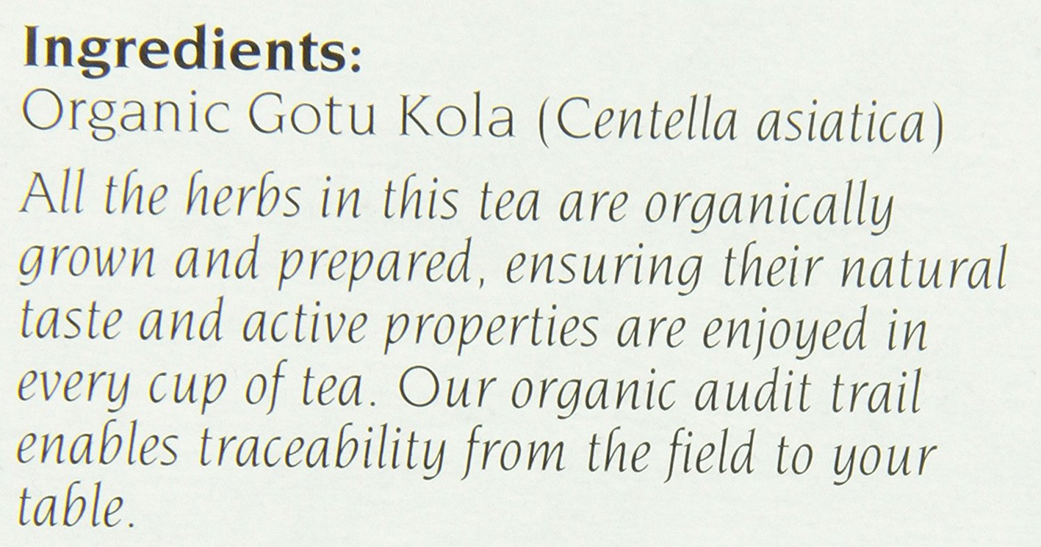 Teabags Herbal Tea Gotu Kola Tea Organic 24 BAG N3 free image download