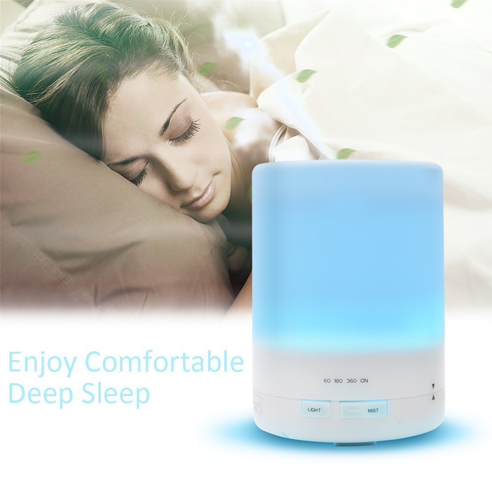 LONGKO 300ml Changing Color Ultrasonic Aroma Diffuser Cool Mist ...