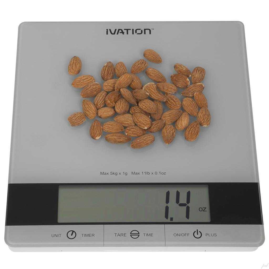 Digital Kitchen Scale w/Timer, Clock, Temperature & RH Levels ...