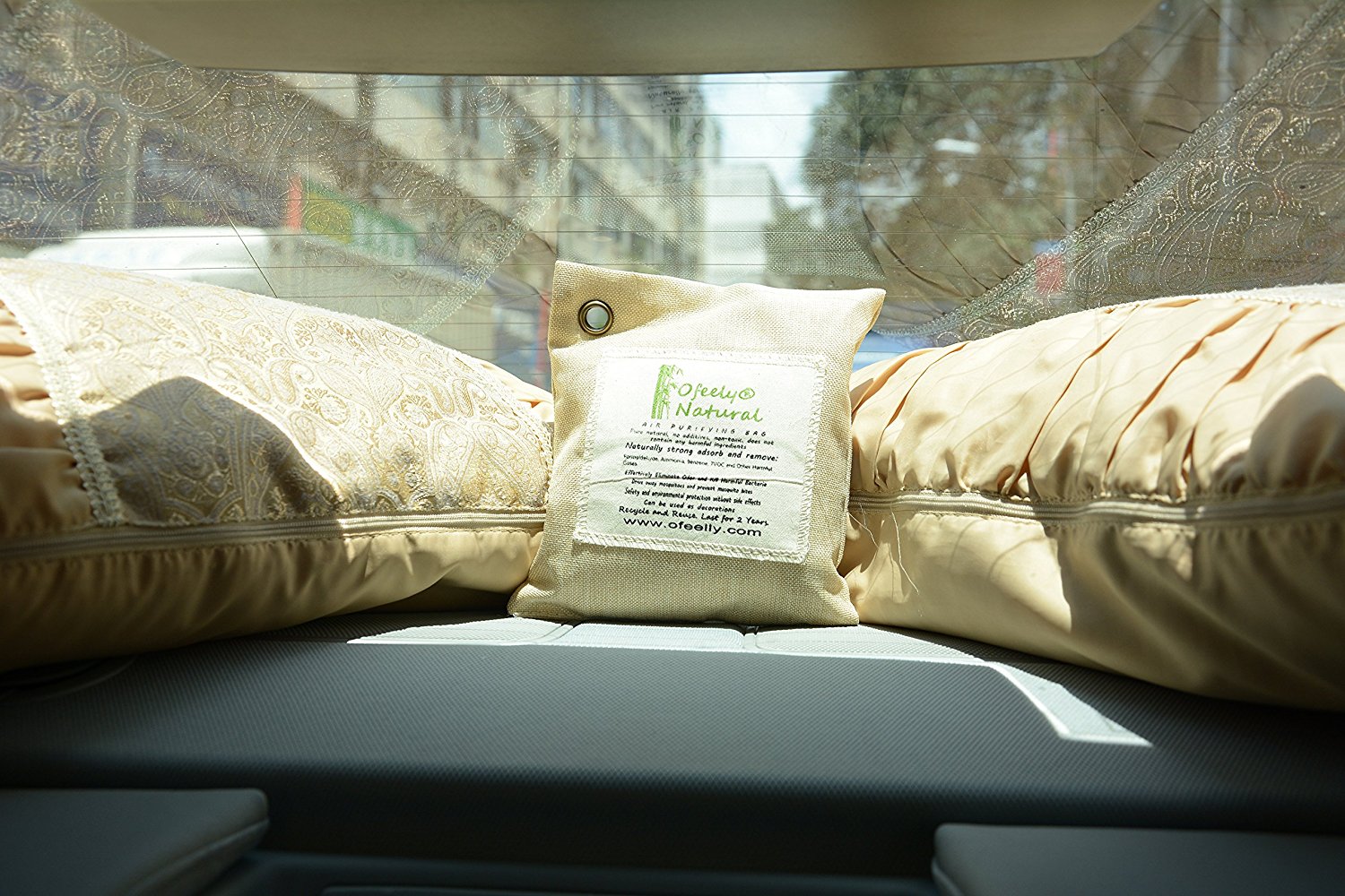 Ofeely Air Purifying Bag 500g Natural Bamboo Charcoal Deodorizer ...