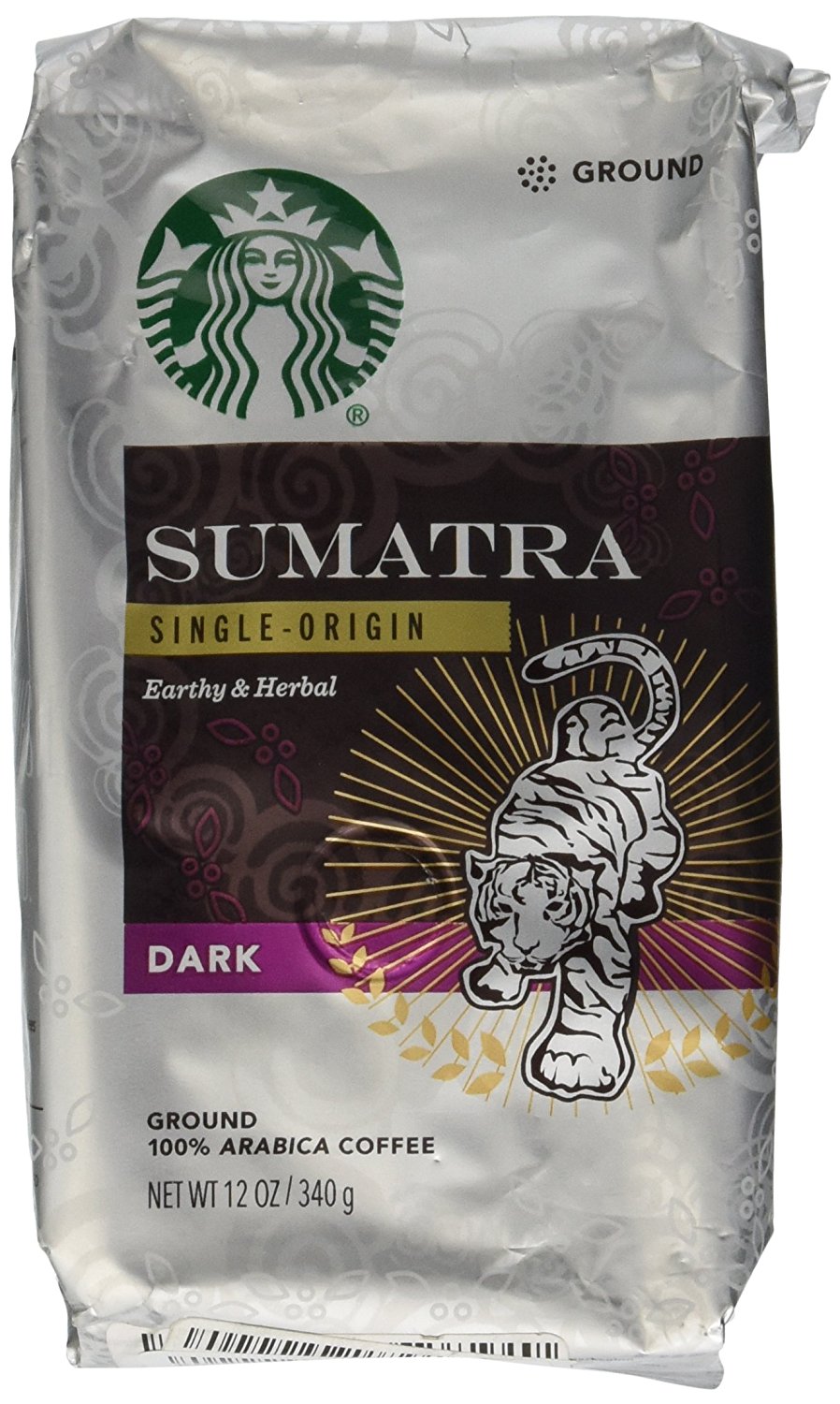 Starbucks Ground Coffee Dark Sumatra Net Wt 12 oz(340g) N4 free image ...
