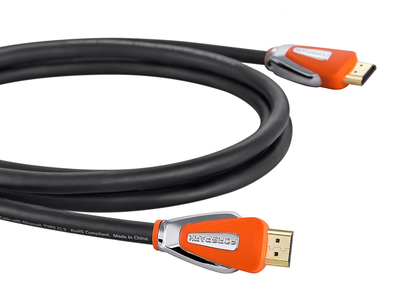 FORSPARK 5ft 4K-HDMI 2.0 Ultra Premium High Speed HDMI Cable,CL3，26AWG ...