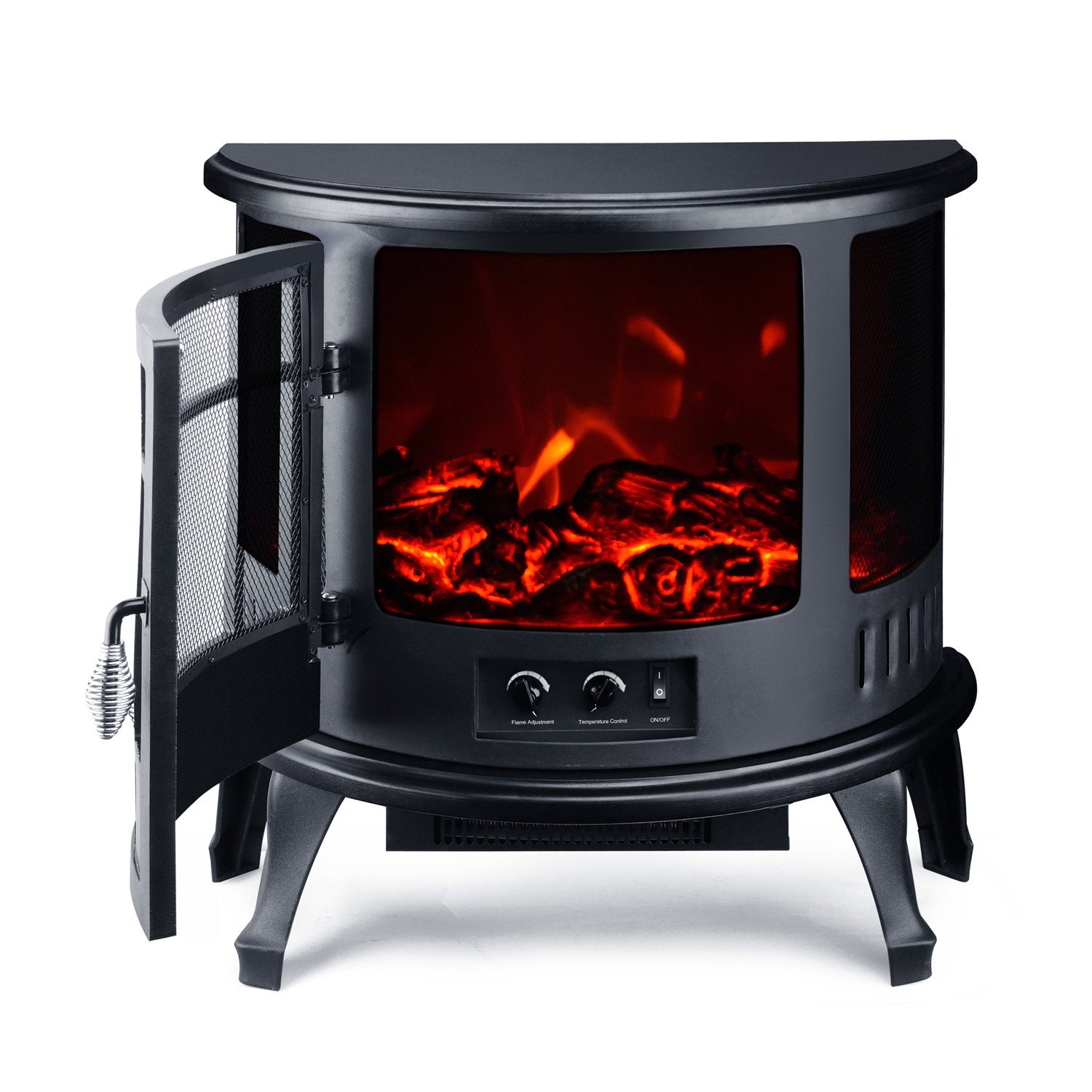 HomCom 36” 1500W Wall Mounted Electric Fireplace w/Remote - Black free ...