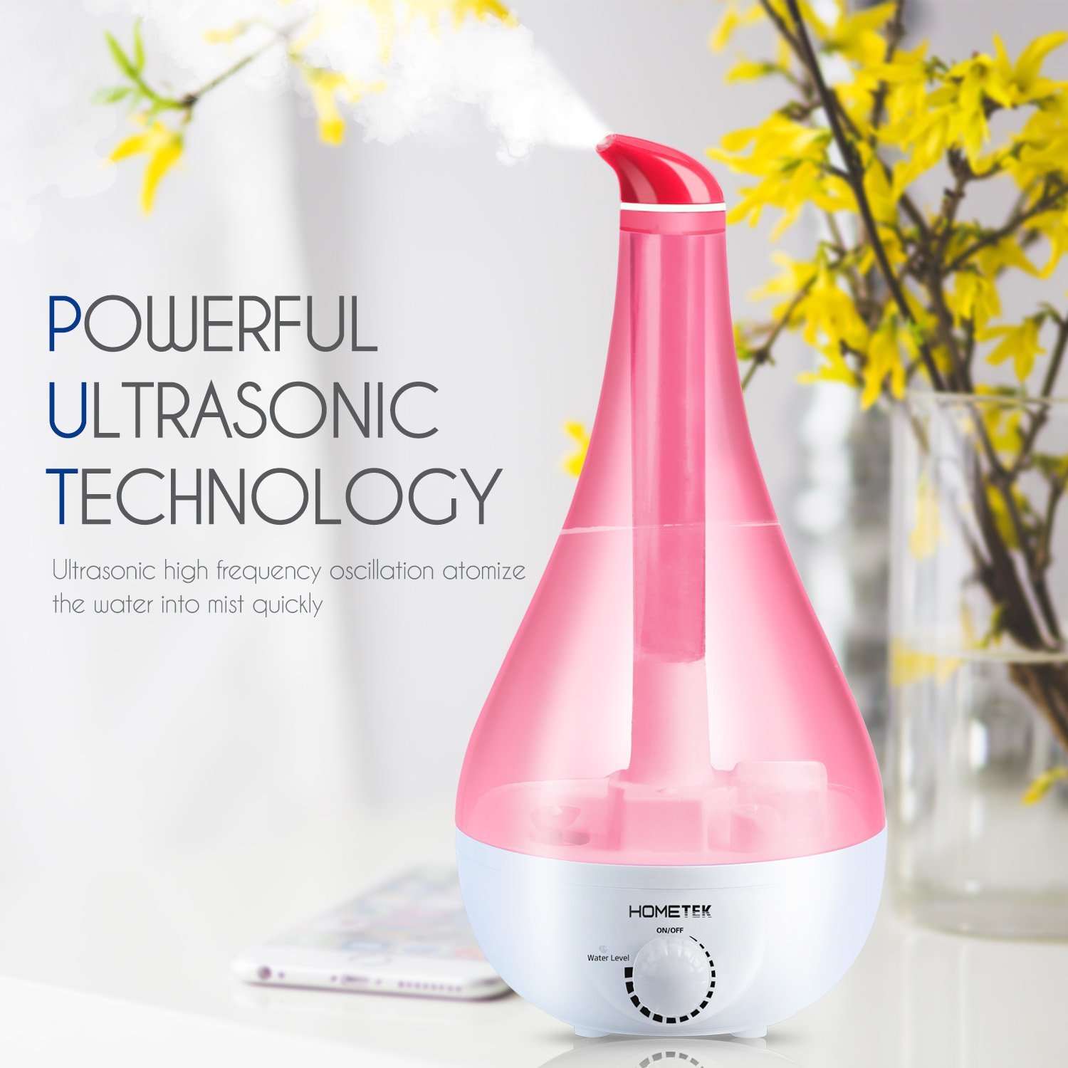 Swan Shape Ultrasonic Cool Mist Humidifier Large Water Tank 360 Degree ...