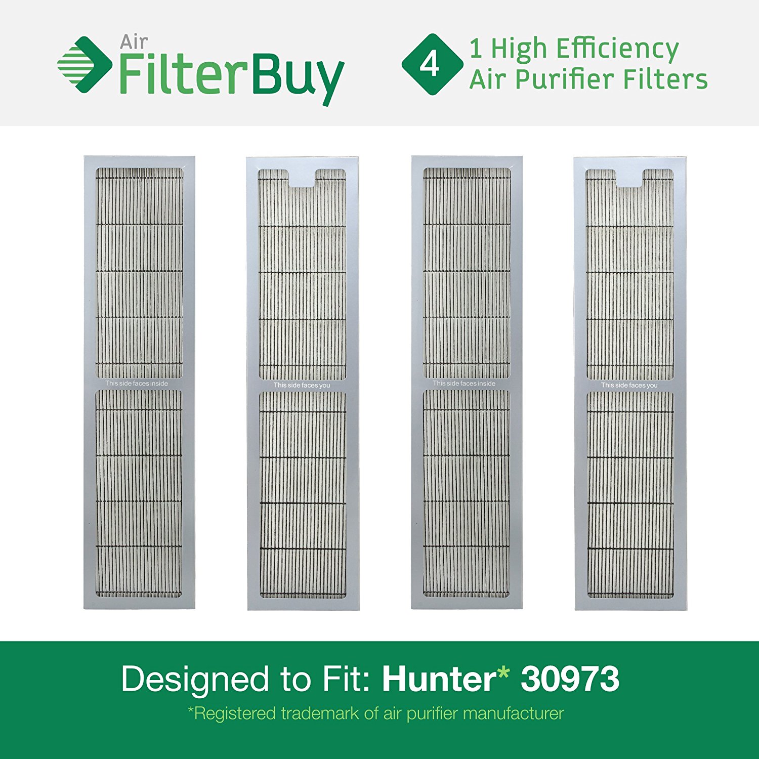 4 - Hunter 30973 Air Purifier Replacement Filter. Designed by FilterBuy ...
