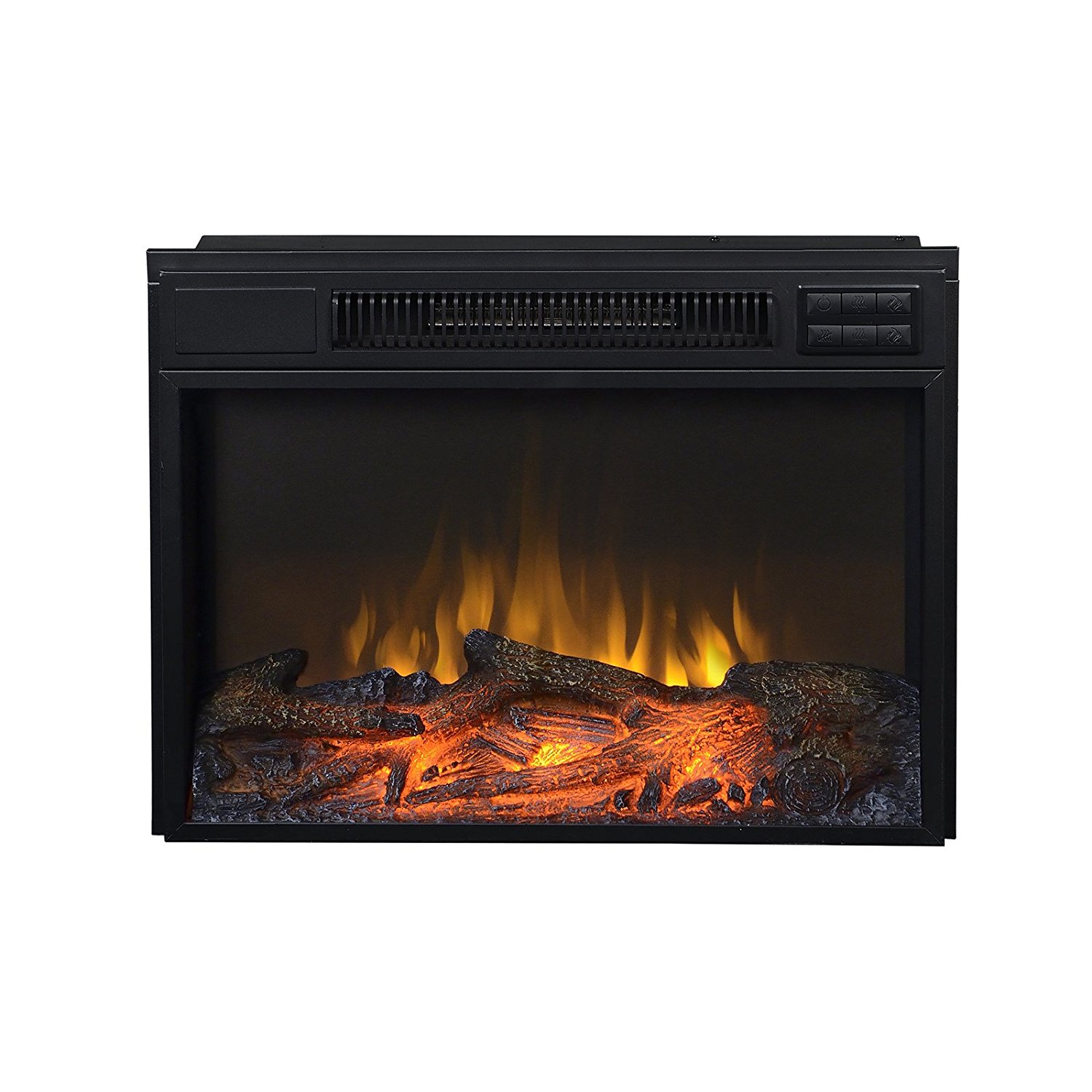 Black Metal 24-inch Electric Firebox Insert free image download