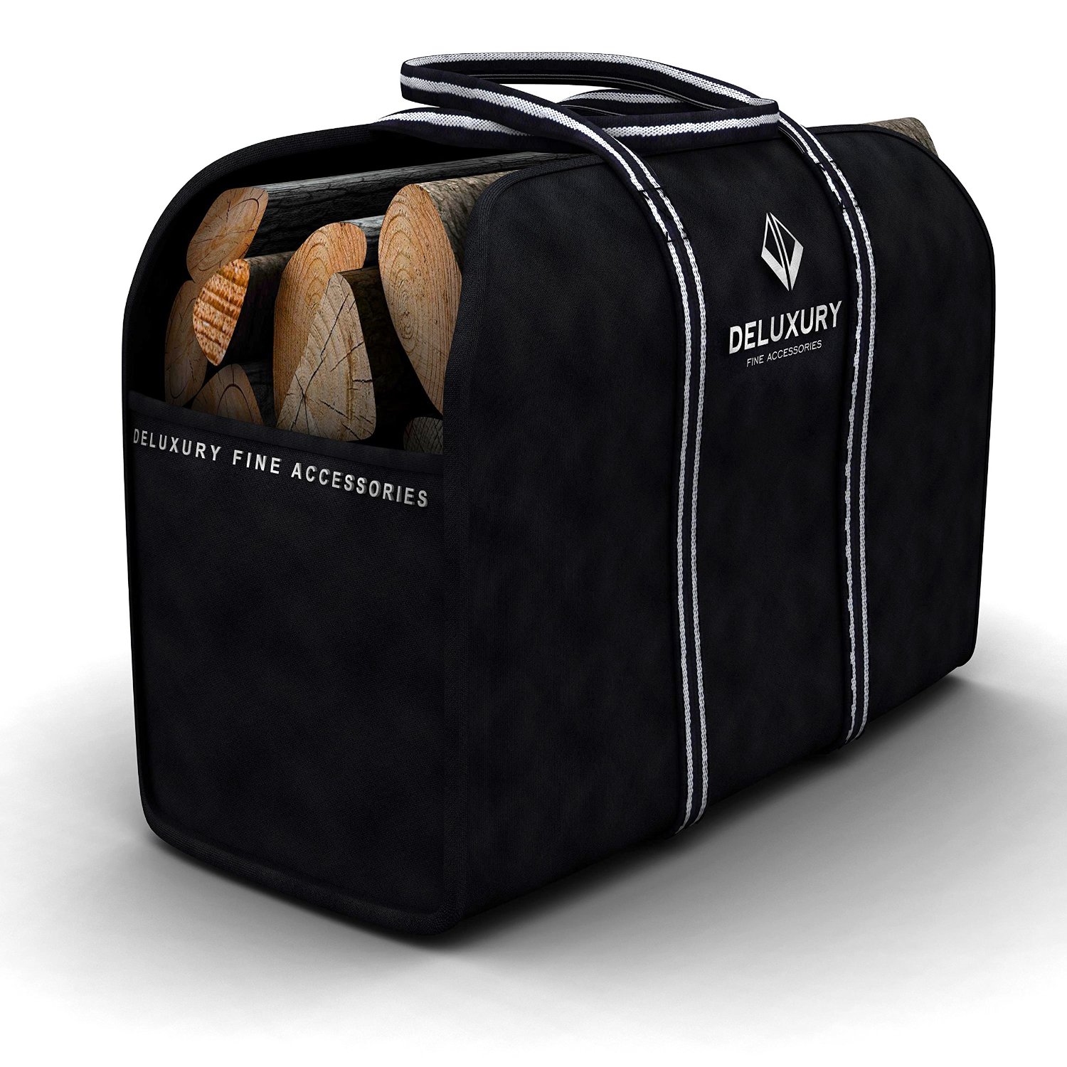 Firewood Carrier - Deluxury Fireplace Accessories: Max Load Canvas Log ...