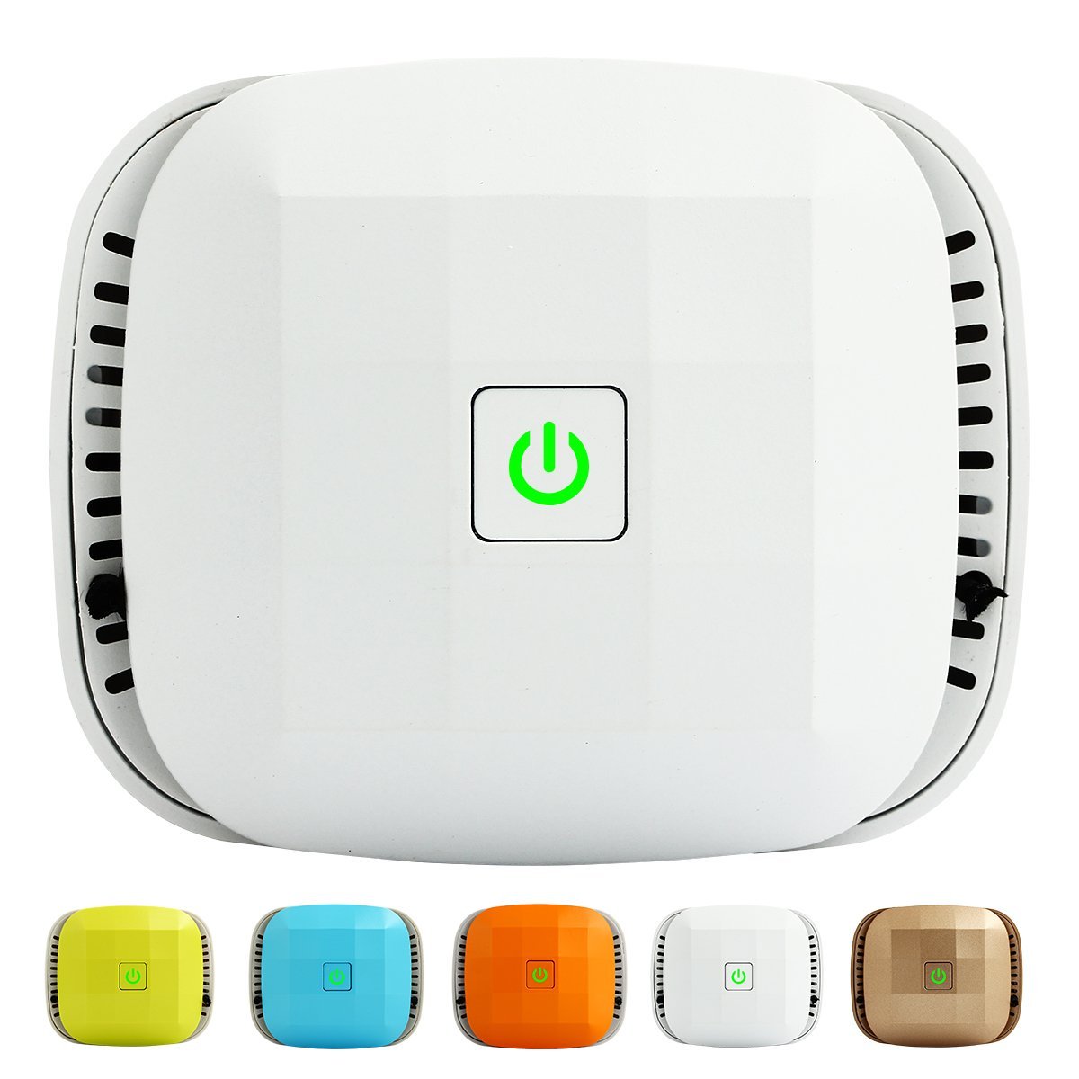 Smart Car Air Purifier Ionizer USB Rechargeable Wireless Filter-Less ...