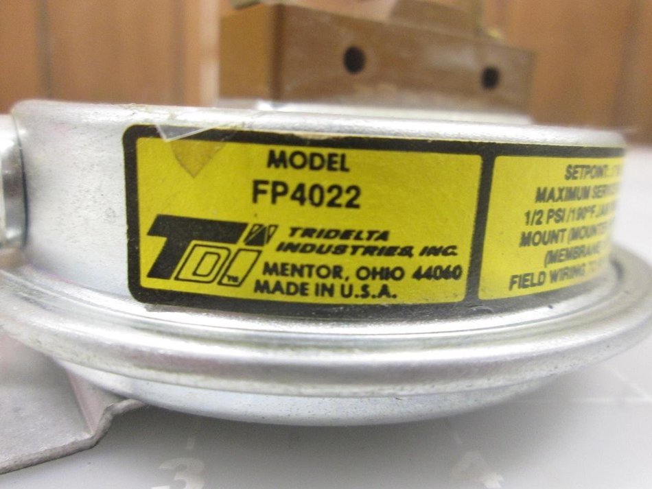 TRIDELTA INDUSTRIES FP4022 Filter Clog Switch free image download